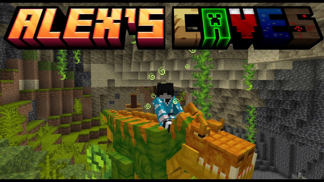 Alex's Caves Mod Minecraft 1.20.1! Review Mod 🦖 - YouTube