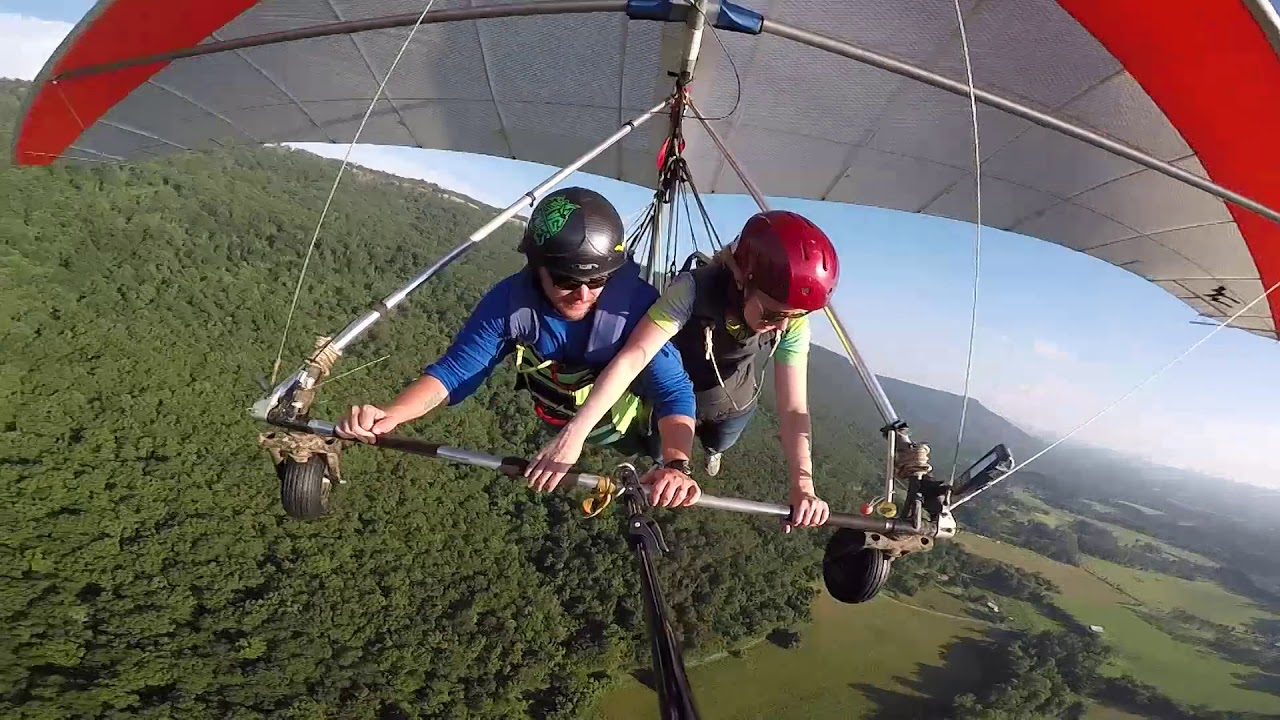Jamie Mckinley Tandem Hang Gliding Lookout Mountain - YouTube