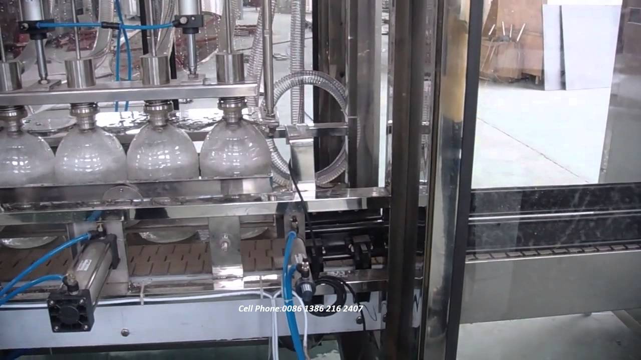 5L Washing, Filling ,Capping Machine - YouTube