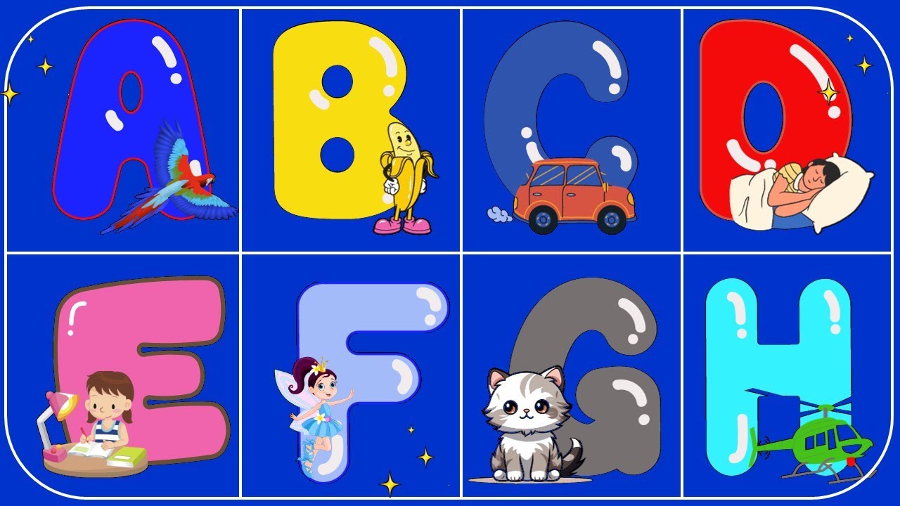 ABC Infantil em Português // Alfabeto A a Z // A B C D Educação ...