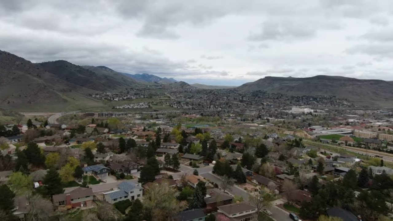 Beautiful, stormy drone views over Golden, Colorado 🌲 - YouTube