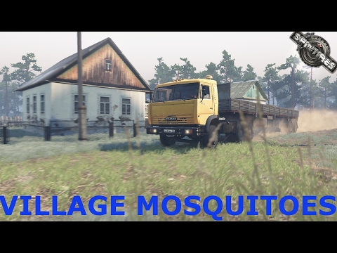 Spintires I Village Mosquitoes I Map Mod I Kamaz 54115 Madarik I PC Gameplay