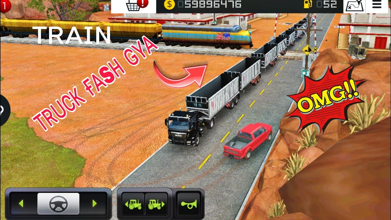 Longest Truck Paved on Train Tracks Farming Simulator 18 Game New Video ...