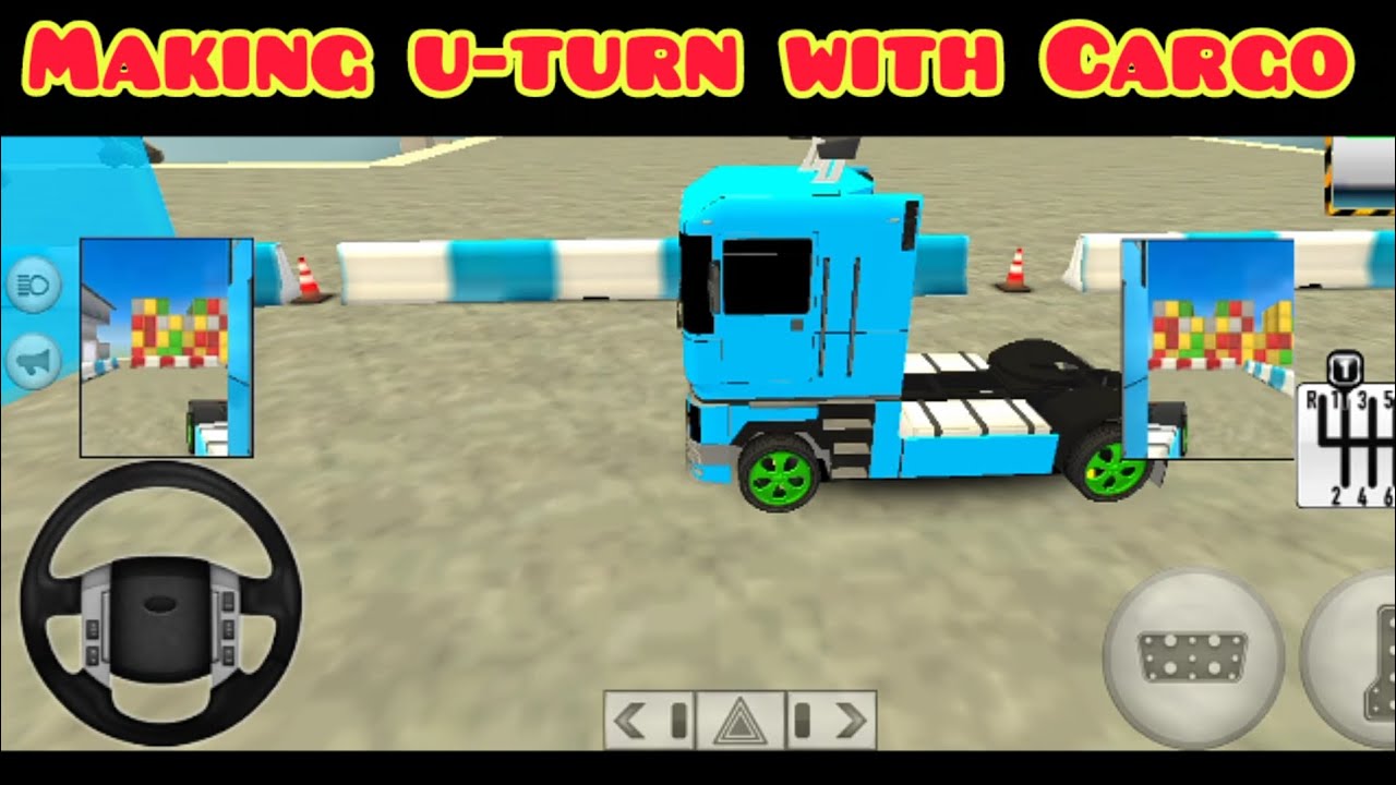 How to make U-turn in a narrow way road with Manual Lorry/Cargo Truck ...