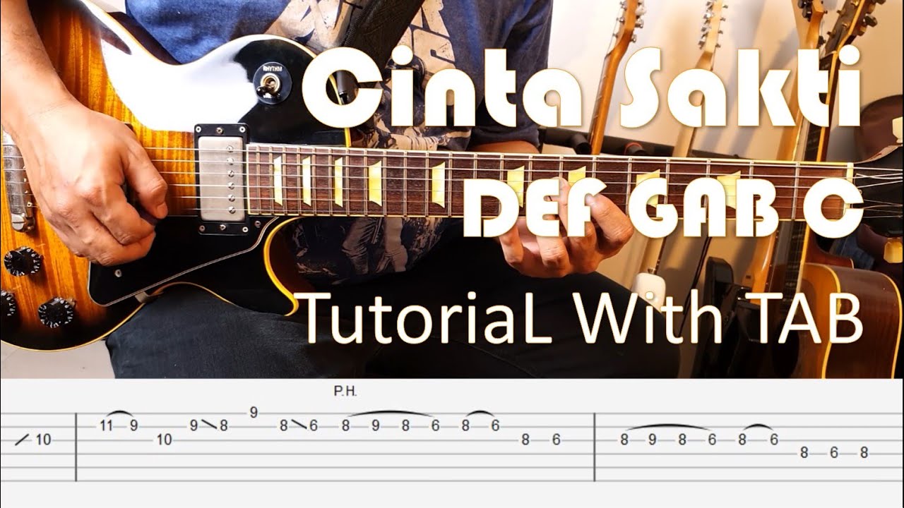 DEF GAB C - Cinta Sakti - Guitar Intro & Solo Tutorial with TAB - YouTube