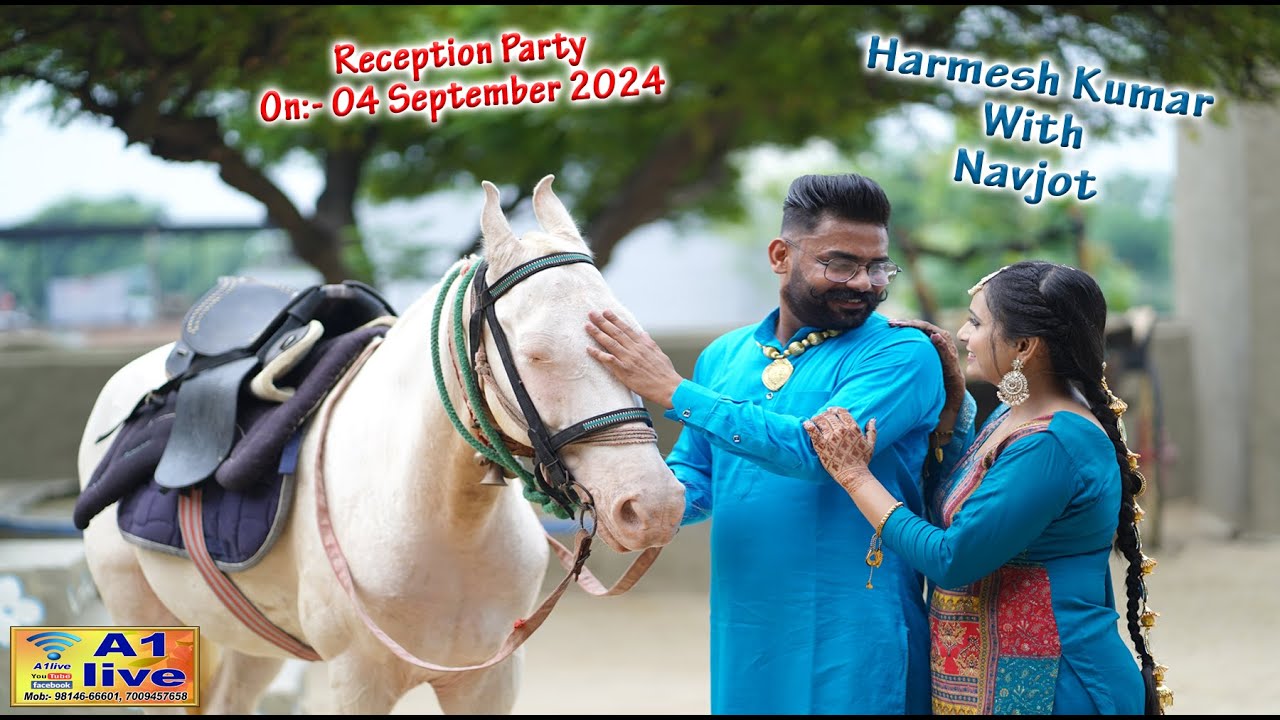 LIVE : RECEPTION CEREMONY 04-09-2024 // HARMESH KUMAR With NAVJOT ...