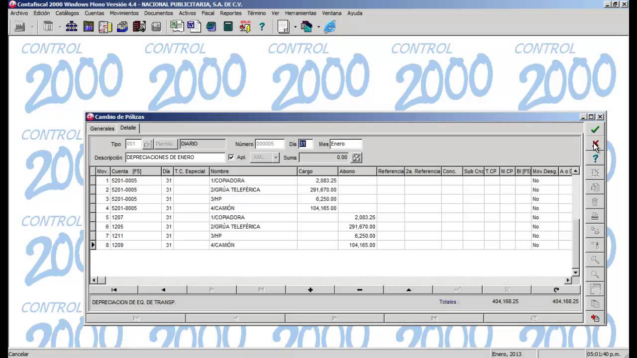 Control 2000 Curso Básico CF2 Activos 5 de 6 - YouTube