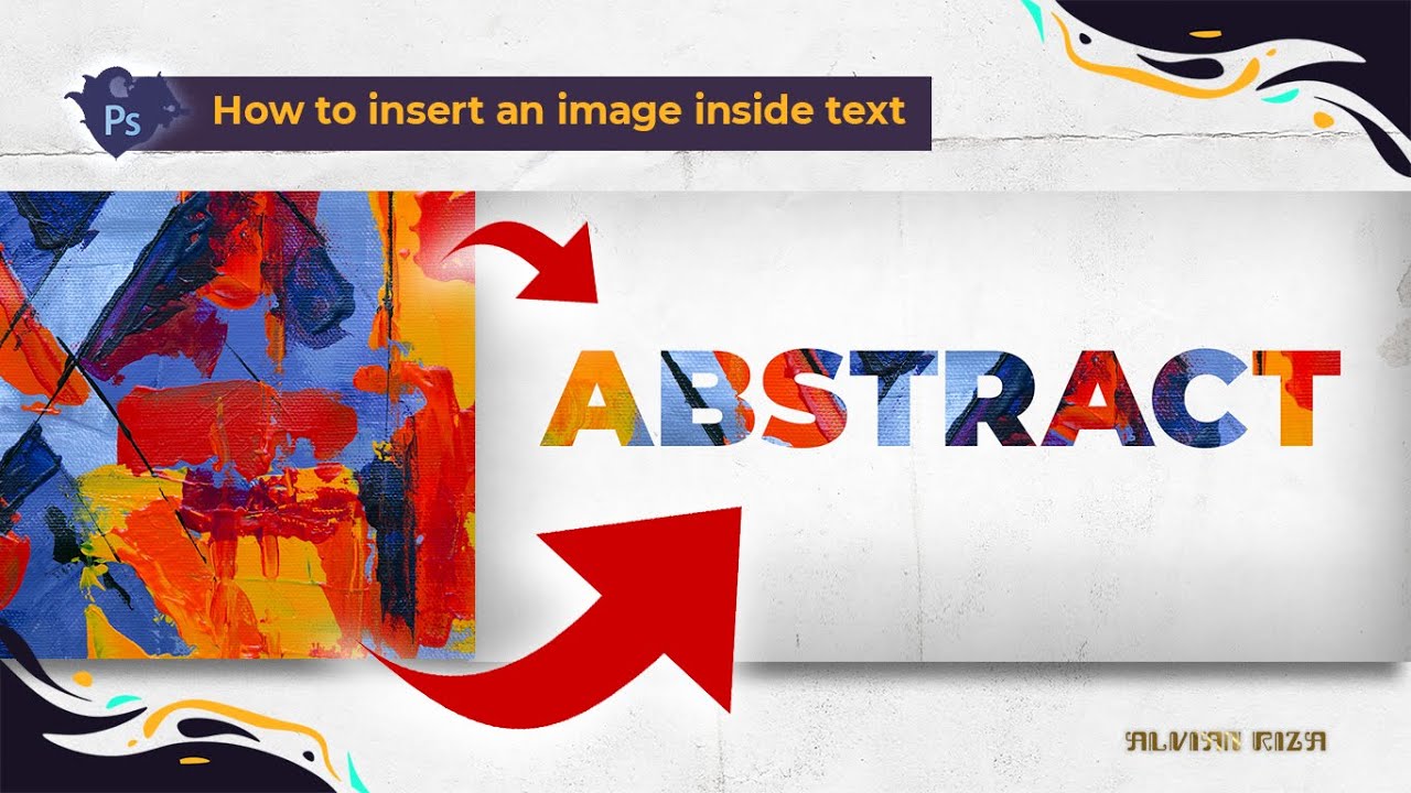 how to place image inside text using photoshop fast and easy - YouTube