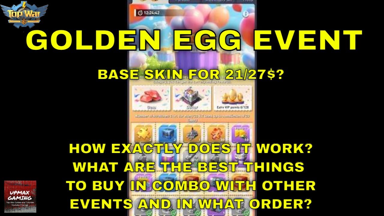 Top War - Golden Egg Event + How to best combine it with other event ...