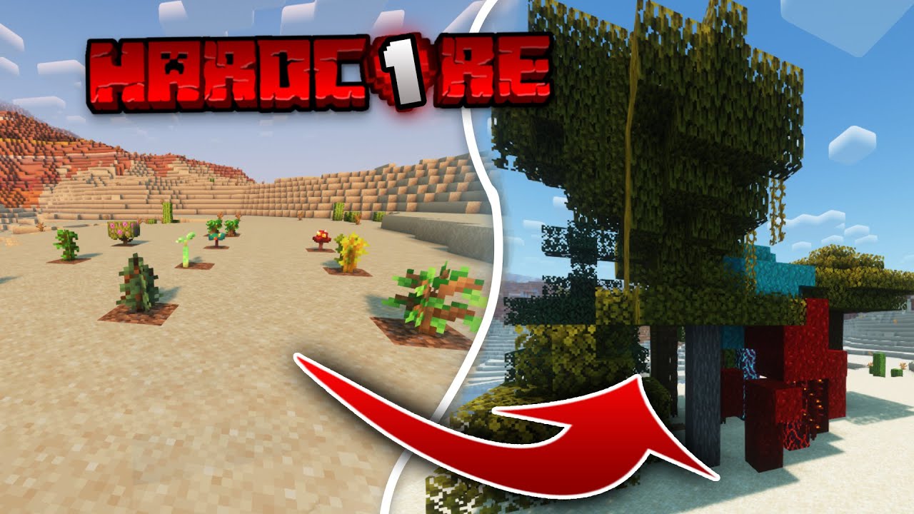 COLLECTING EVERY SAPLING :: Minecraft Hardcore 001 - YouTube