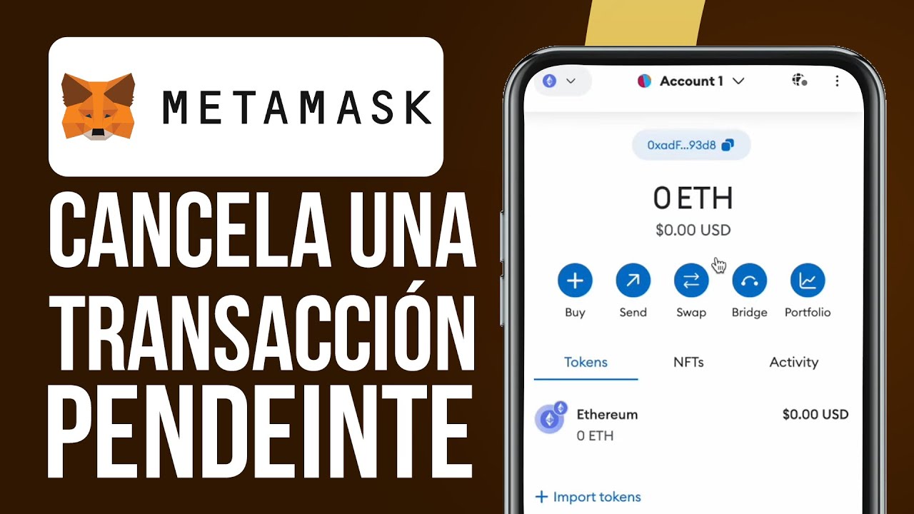 Cómo Cancelar una Transacción Pendeinte en MetaMask (2024) Tutorial Paso a Paso - YouTube