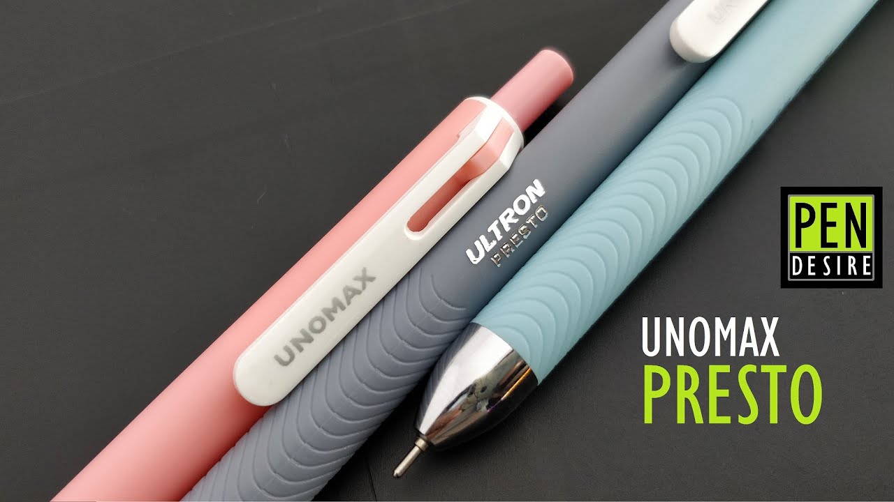 297 Unomax Presto Retractable Ball Pen - YouTube
