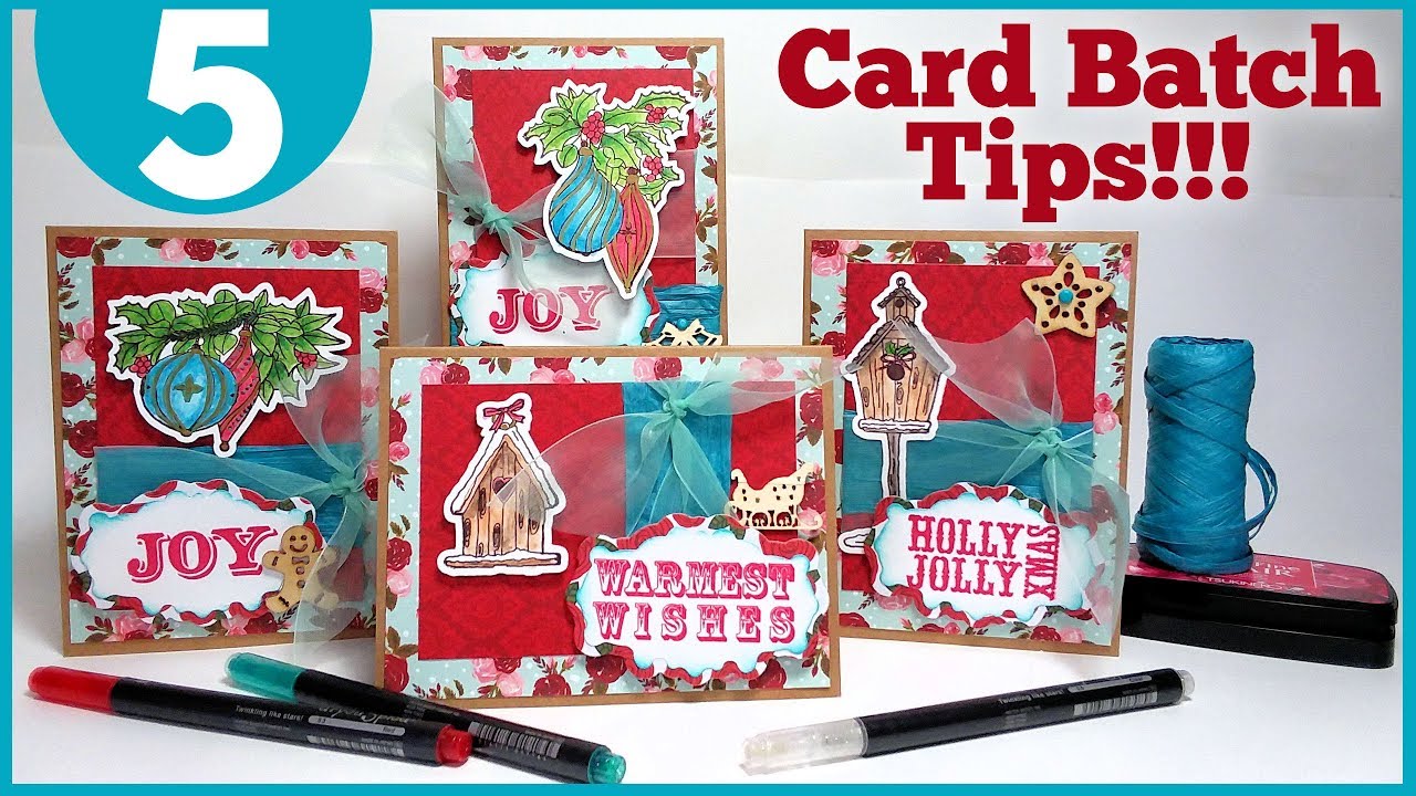 5 Tips for Making FAST Batches of Cards! - YouTube