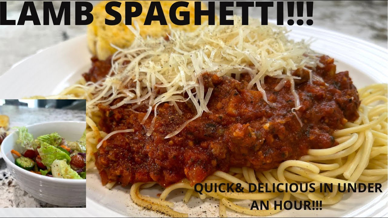 Quick & Delicious Lamb Spaghetti! - YouTube