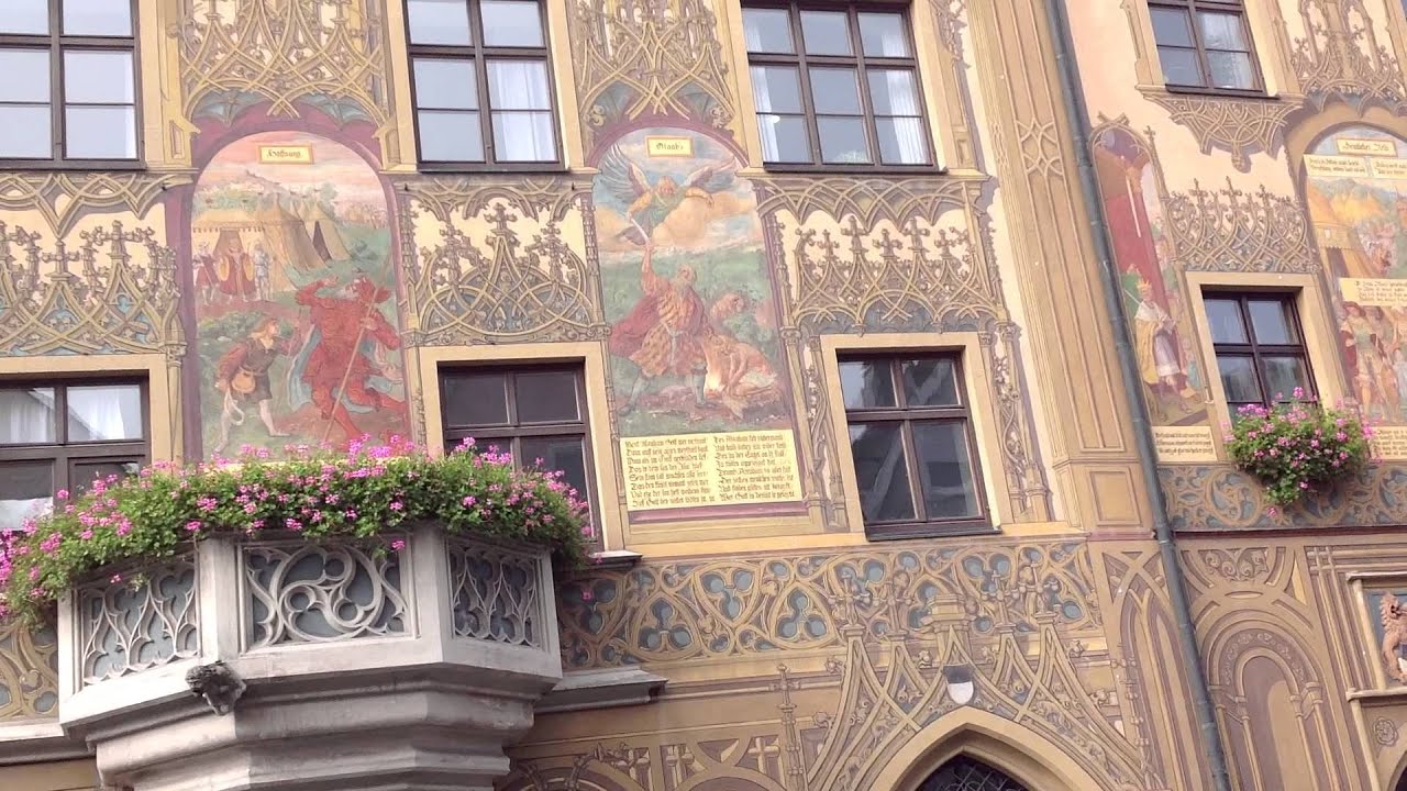 Famous Ulm Astronomical Clock on Rathaus - YouTube