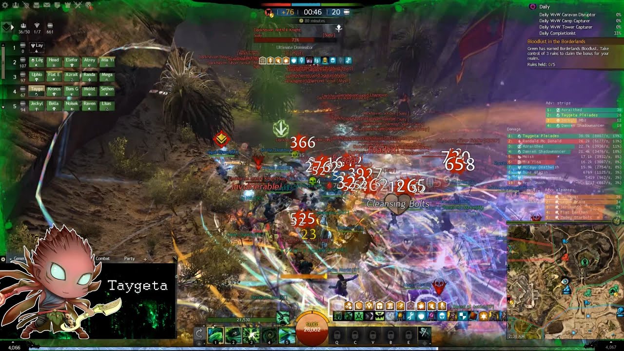 GW2 WvW - Blood Magic Reaper - Zerg Surfing with Infinite Barriers ...