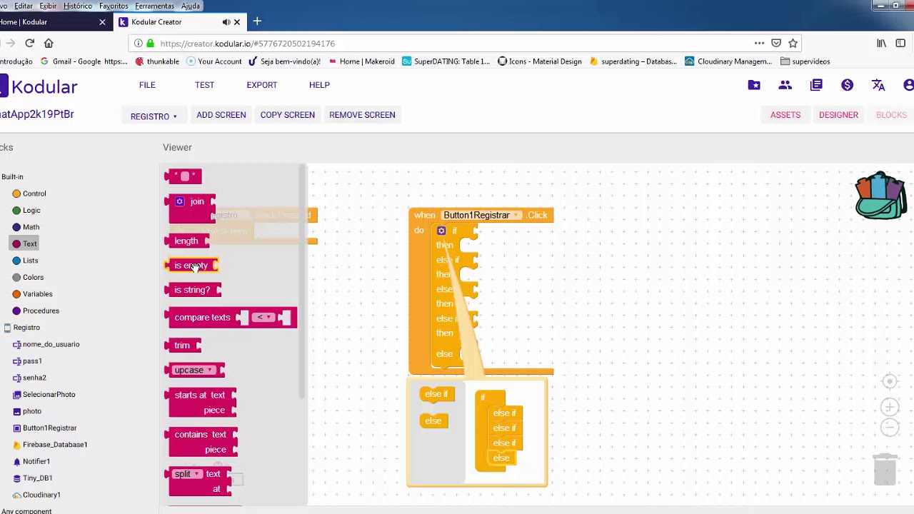 Novo Chat App 2k19 - Pt-br - Kodular (ChatView - componente) - YouTube