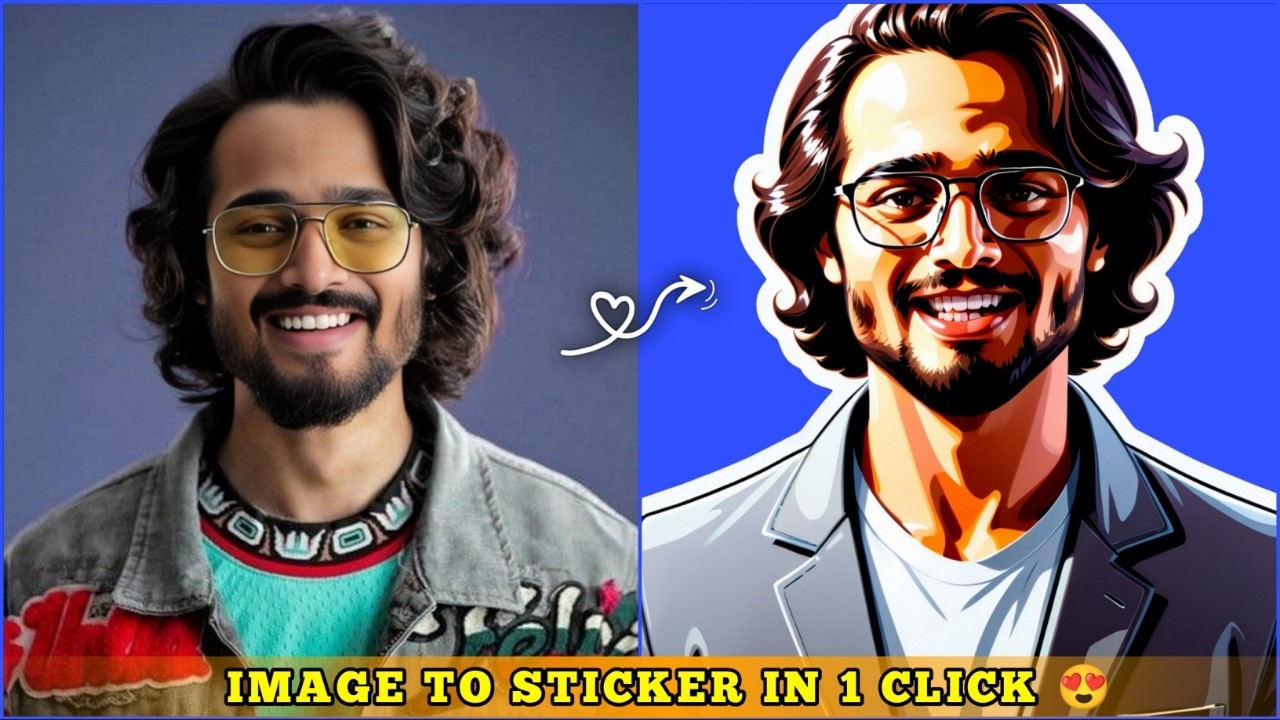 Convert Your Image Into Sticker In 1 Click|Vector Art Photo Editing ...