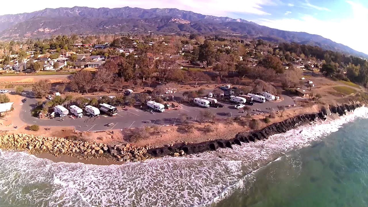 Carpinteria State Beach Dec 2015 - YouTube