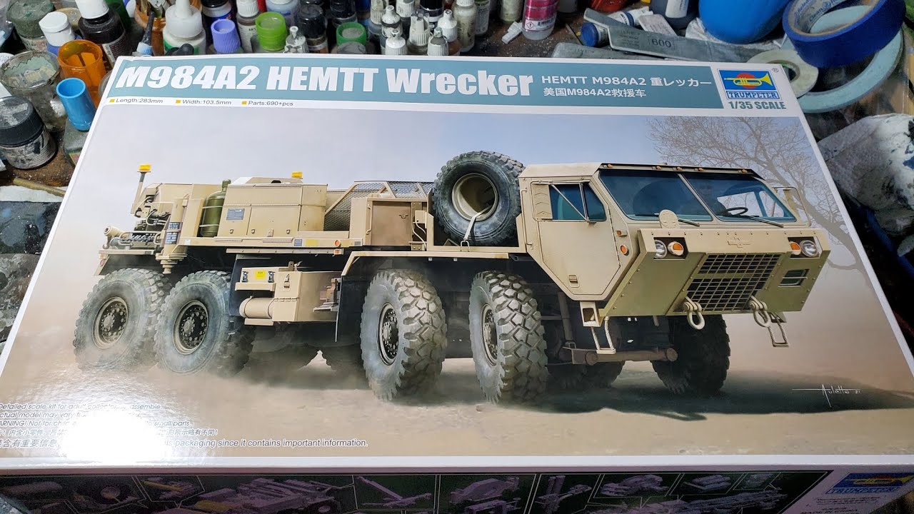 1/35 Scale U.S. M984A2 HEMTT Wrecker Commission Build Video #1 - YouTube