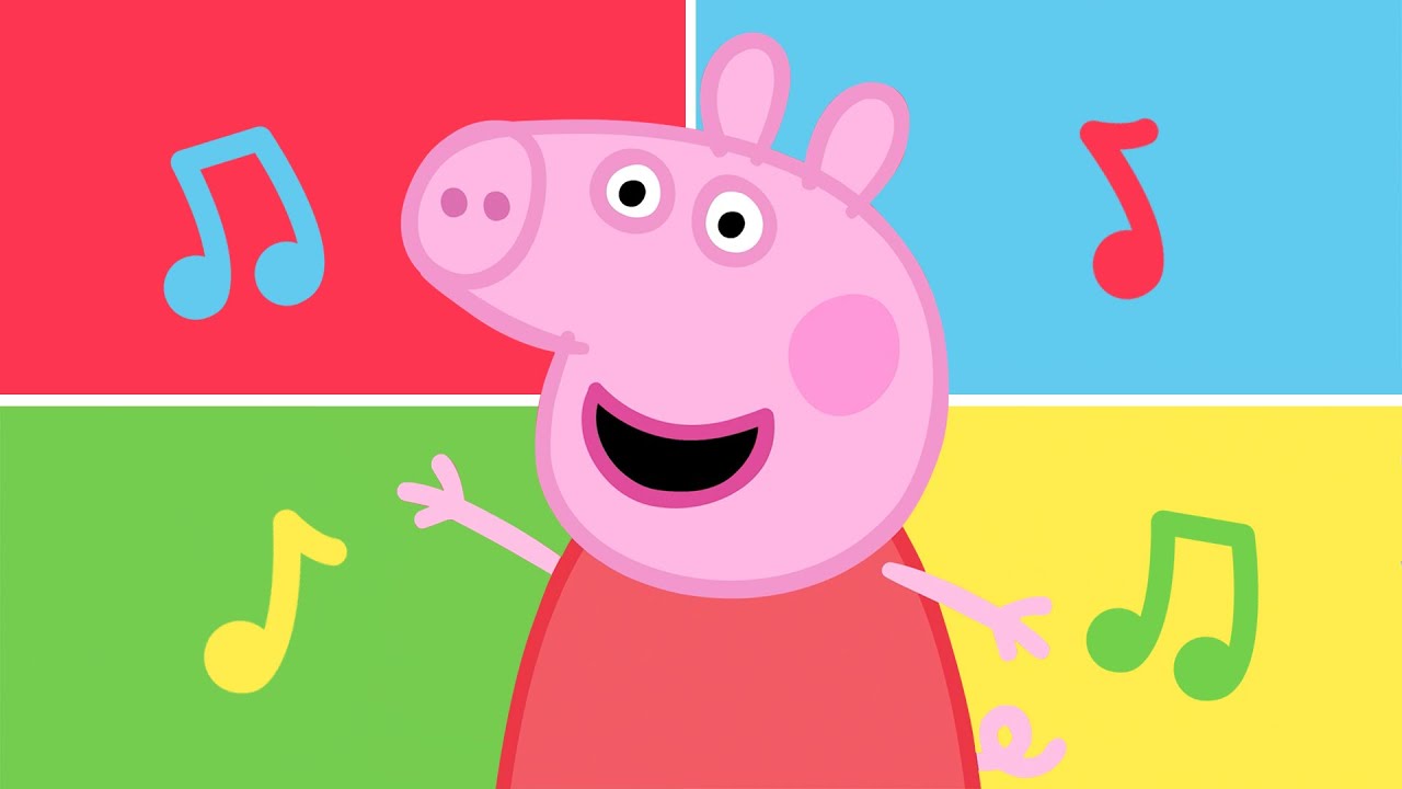 A canção das quatro cores 🟥🟨🟦🟩 Peppa Pig Música Para Crianças e Canções ...