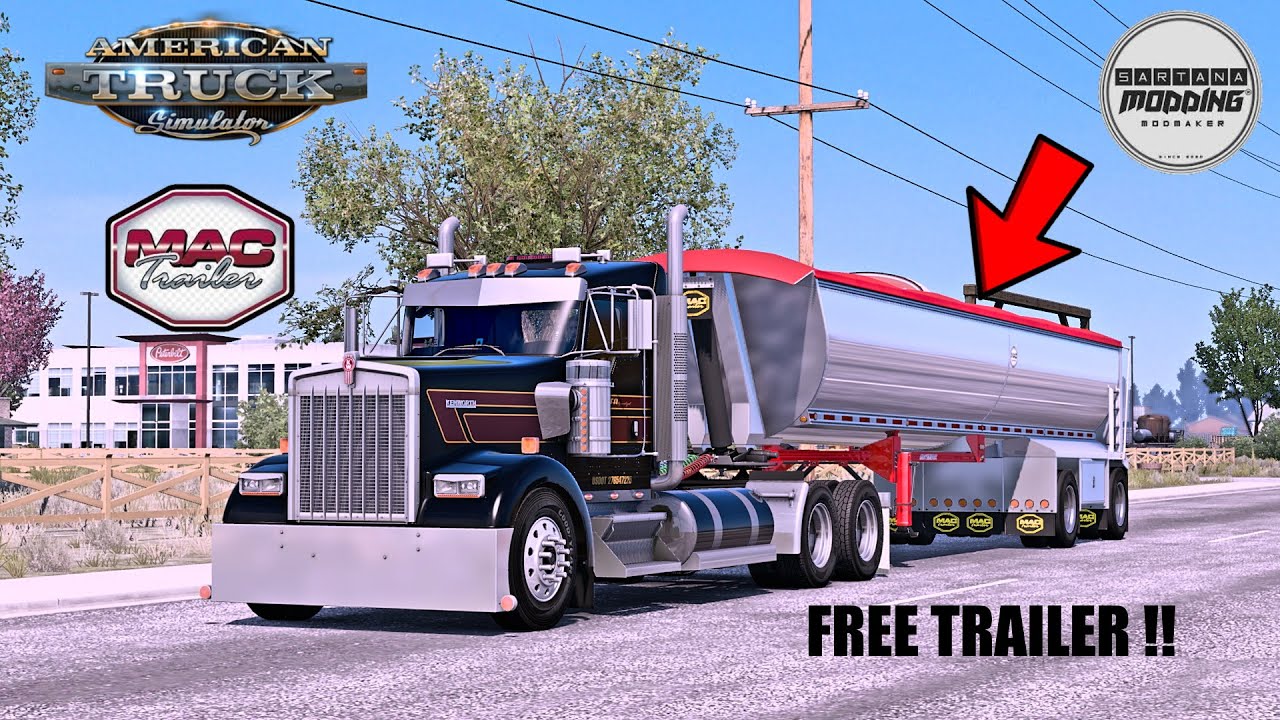 NEW MAC SIMIZER DUMP TRAILER !! | American Truck Simulator 1.42 - YouTube