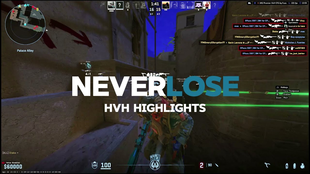 #cs2 Highlights on HVH Server ft. Neverlose.cc | DISCORD GIVEAWAY - YouTube