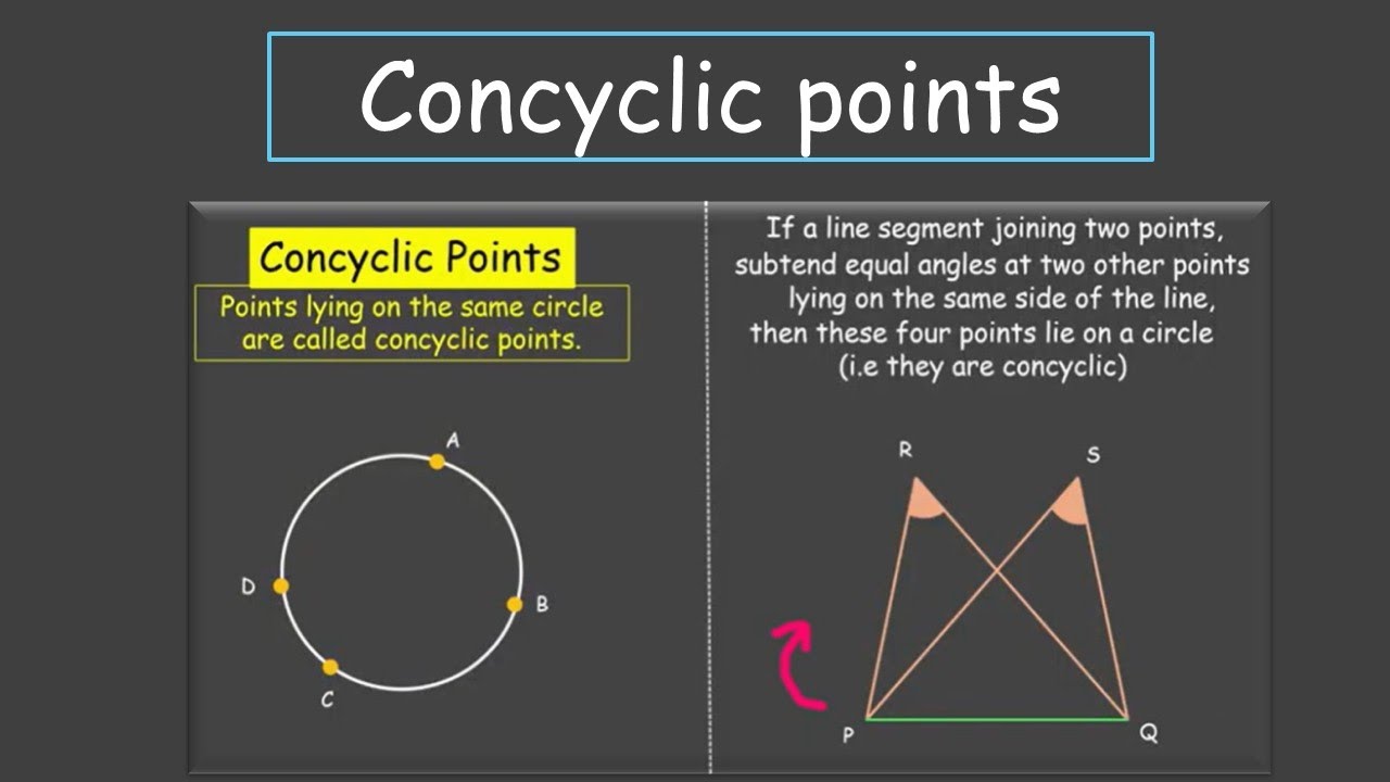 Concyclic points | Circles | TG Grade 9 | Math | Khan Academy - YouTube