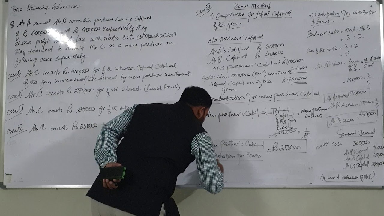 Partnership - Admission Bonus Method By Syed Muhammad Mujtaba -Part 4 ...