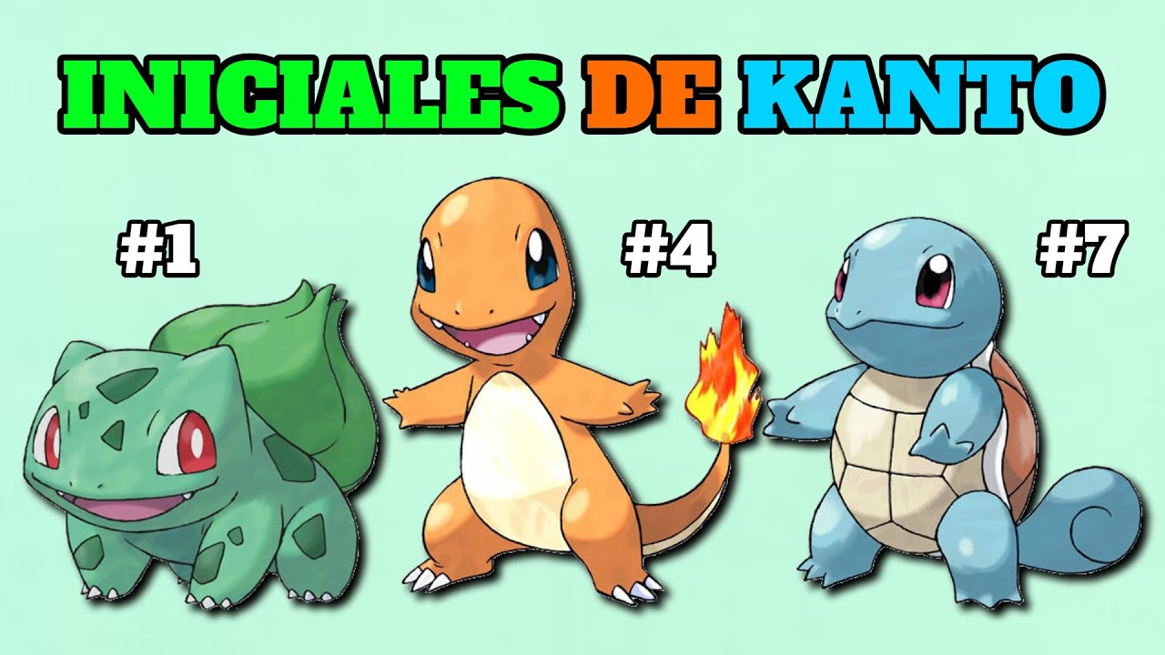 Explicando los INICIALES De KANTO 1º Generación POKÉMON - YouTube