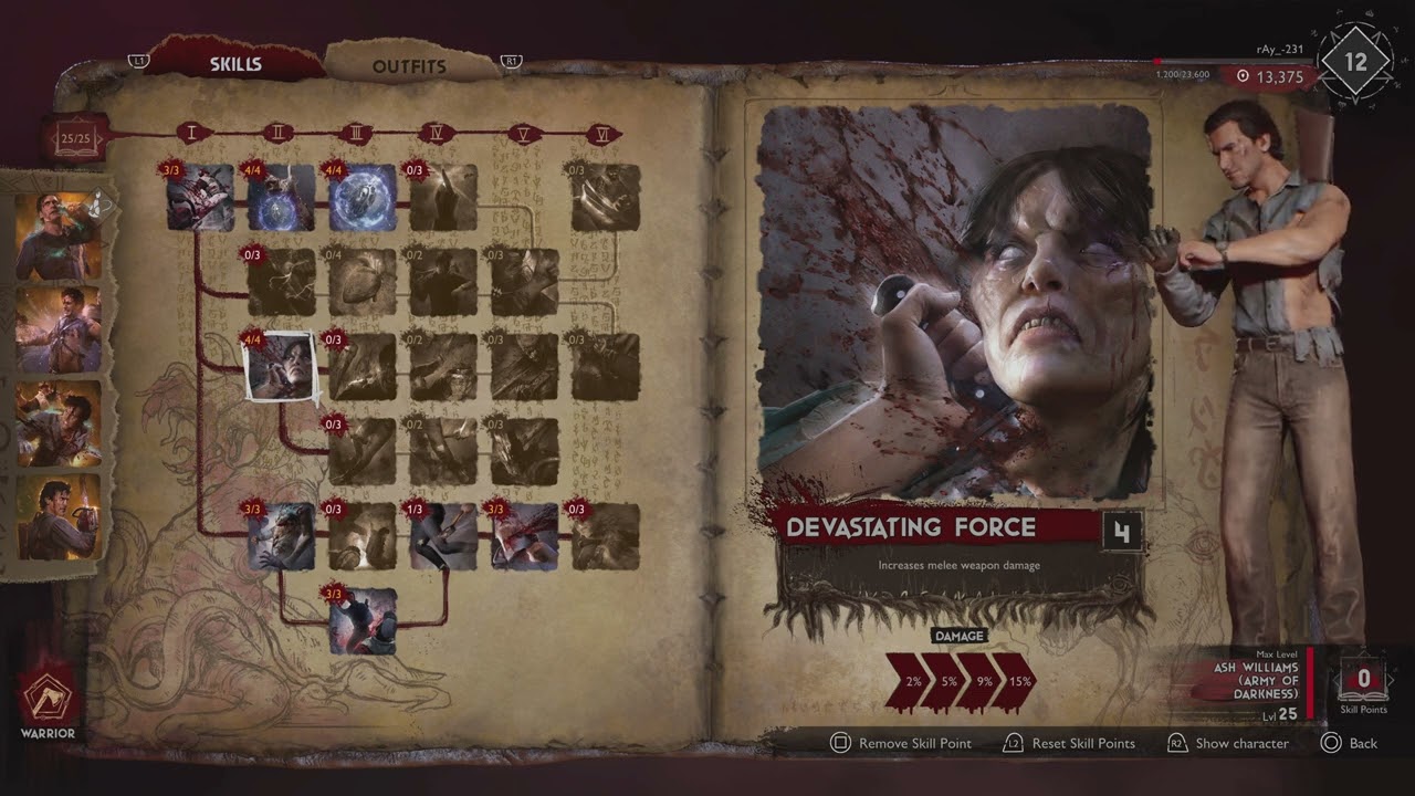 Best Chainsaw Build For Ash (Army Of Darkness) | Evil Dead The Game ...