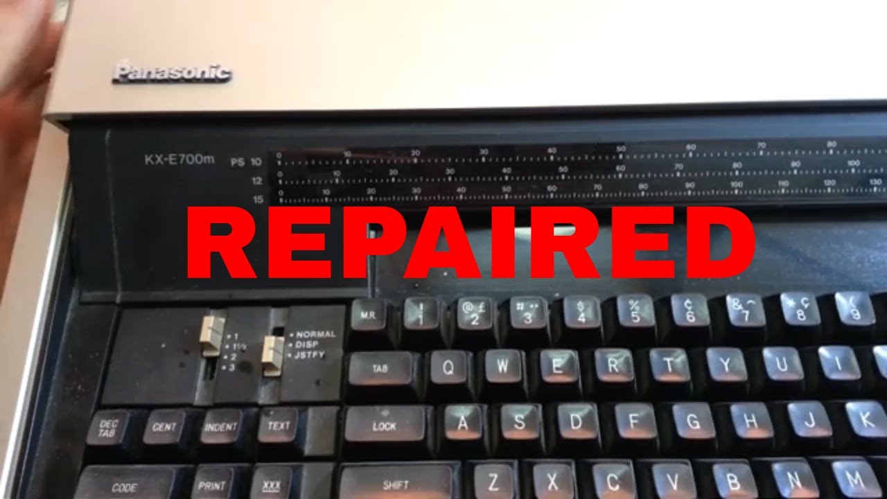 Panasonic Electronic Typewriter Repaired Repeats Space Bar Sticking panasonic-electronic-typewriter-repaired-repeats-space-bar-sticking