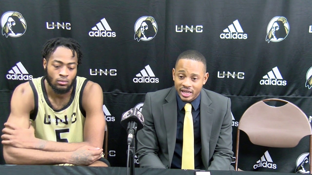 Postgame Interview: UNCP MBB Post Mt. Olive, Tony Jones, Akia Pruitt ...