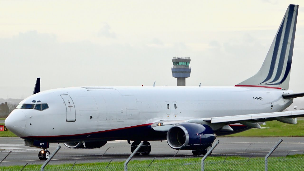 DIVERT BAe Systems 737-800 Take Off at Liverpool Airport, February 2024 ...