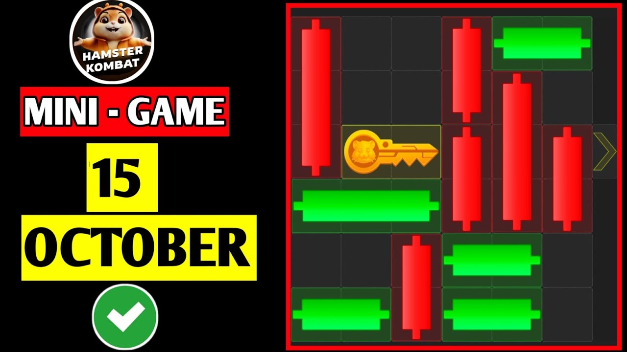 15 October Mini Game Key 100% Solved | Hamster Kombat Puzzle For Today ...