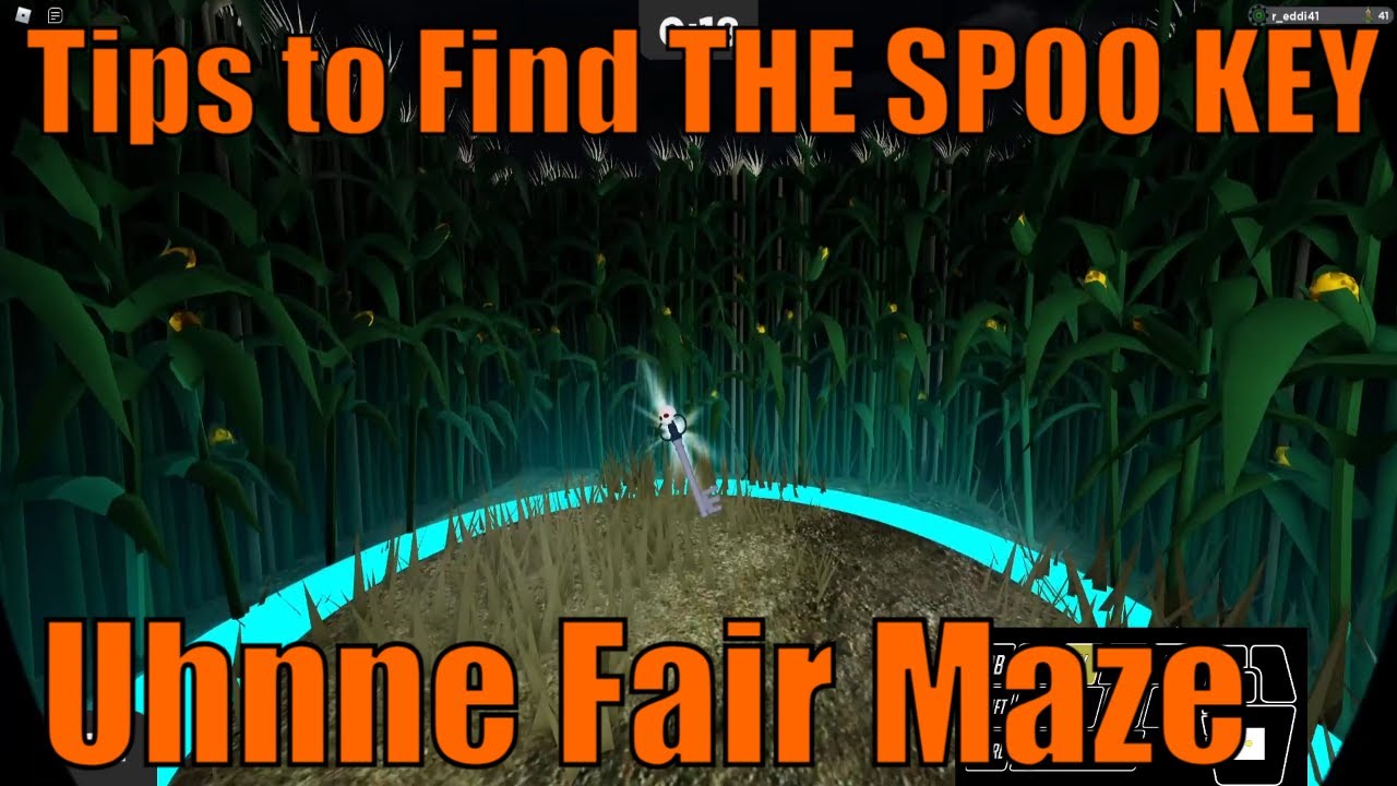 Tips on How to get the SPOO KEY in the Uhnne Fair Haunted Corn Maze ...