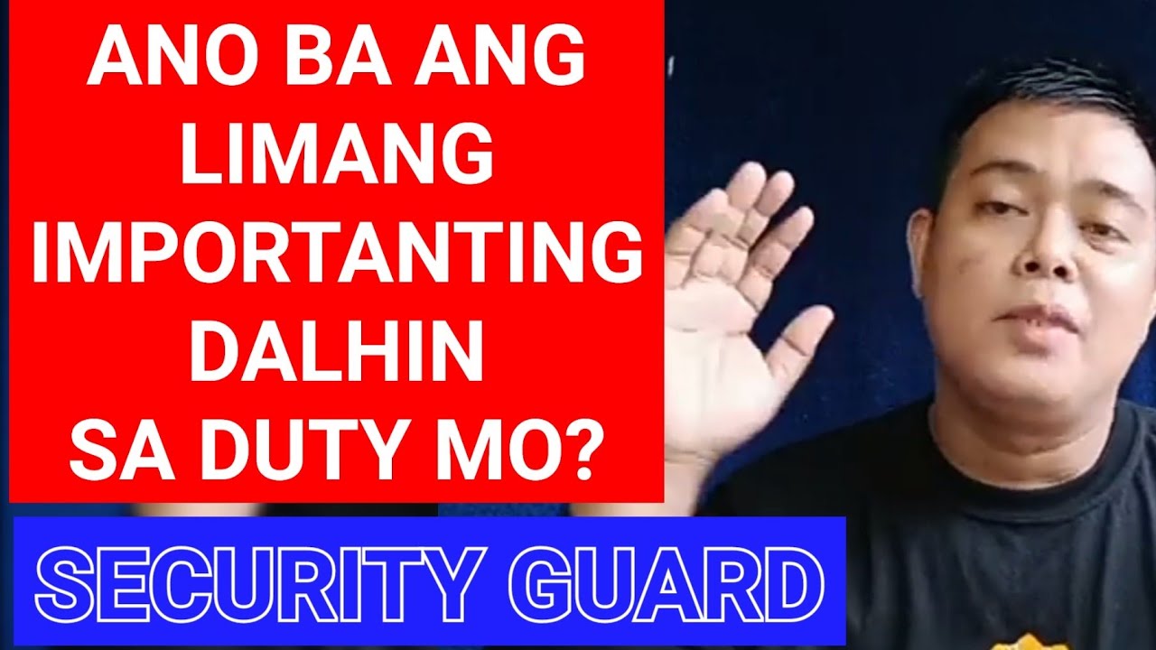 Mga Importanting dalhin ng mga SECURITY GUARD sa Duty - YouTube