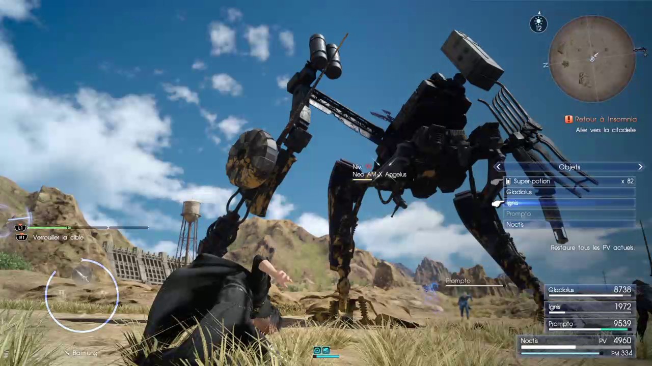 Final Fantasy XV - farm de Neo AM-X Angelus lvl.99 - YouTube