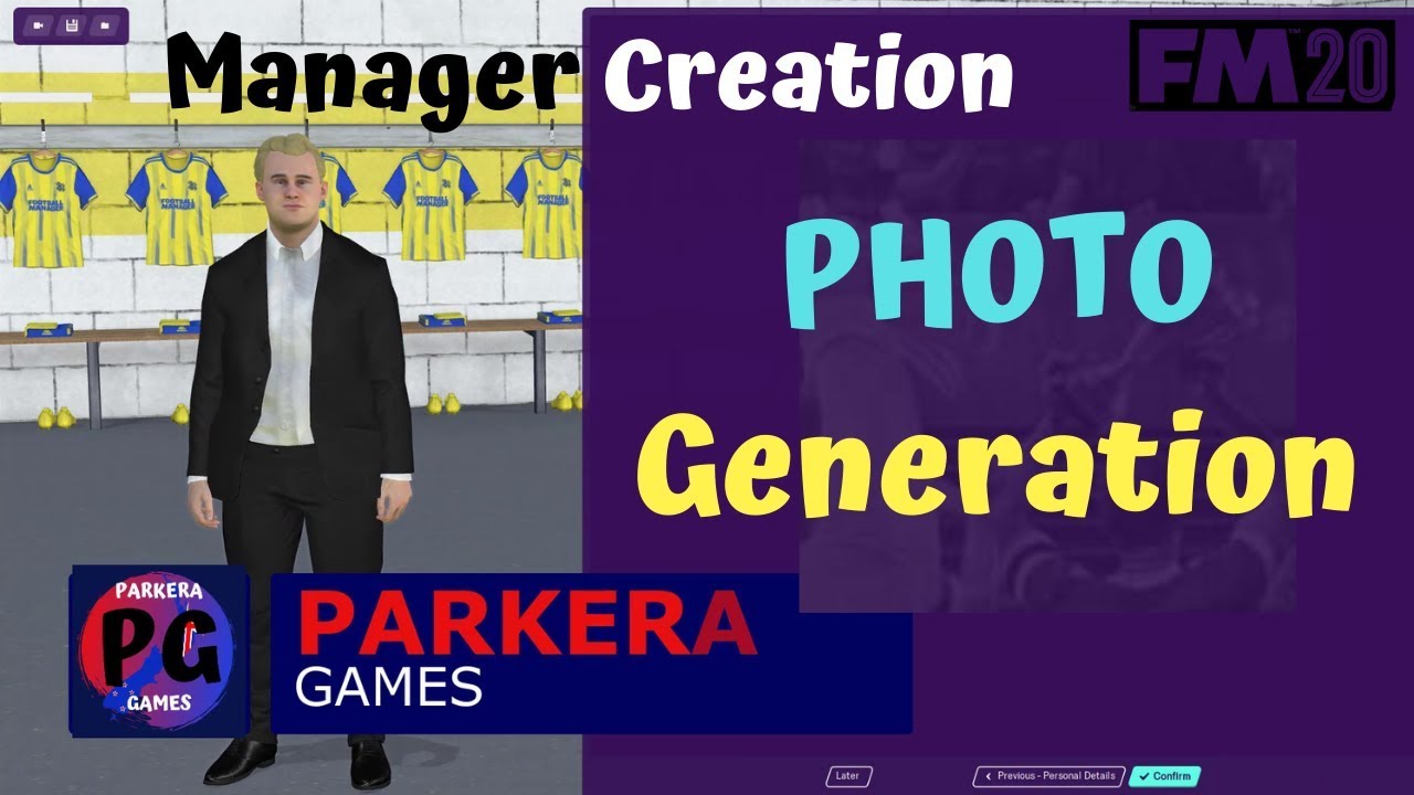 FM20 | HOW TO | Create Manager Profile with PHOTO | Football Manager ...