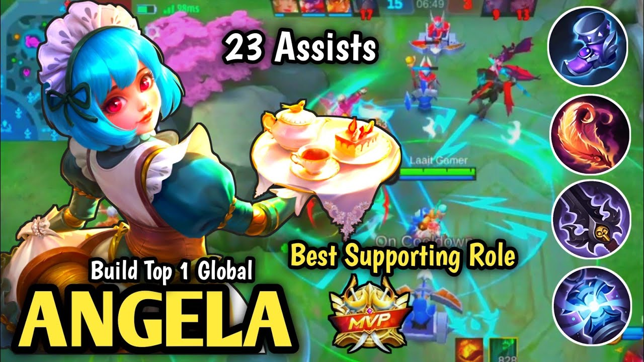 Angela MVP | Angela Best Build 2023 | Angela Gameplay 2023 | Top Global ...