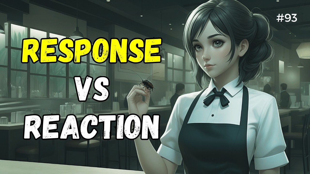 93 Response vs Reaction | The Cockroach Effect | A Motivational Story ...