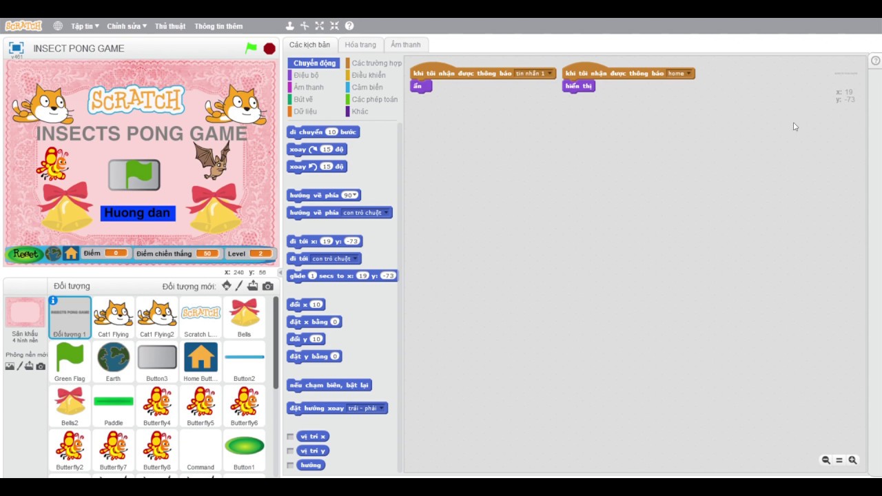 Scratch 2 - Insect Catch Game - Review + link download - YouTube
