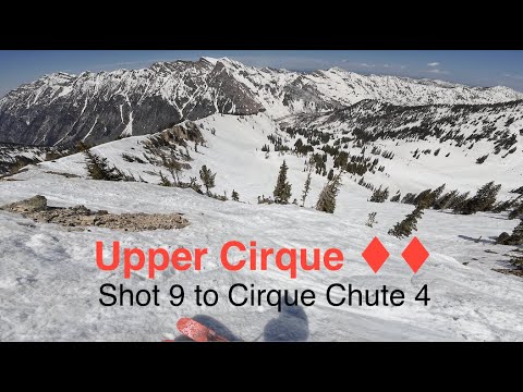 Snowbird | Cirque Series - T2B Shot 9 to Upper Cirque Chute 4 ♦♦ - YouTube