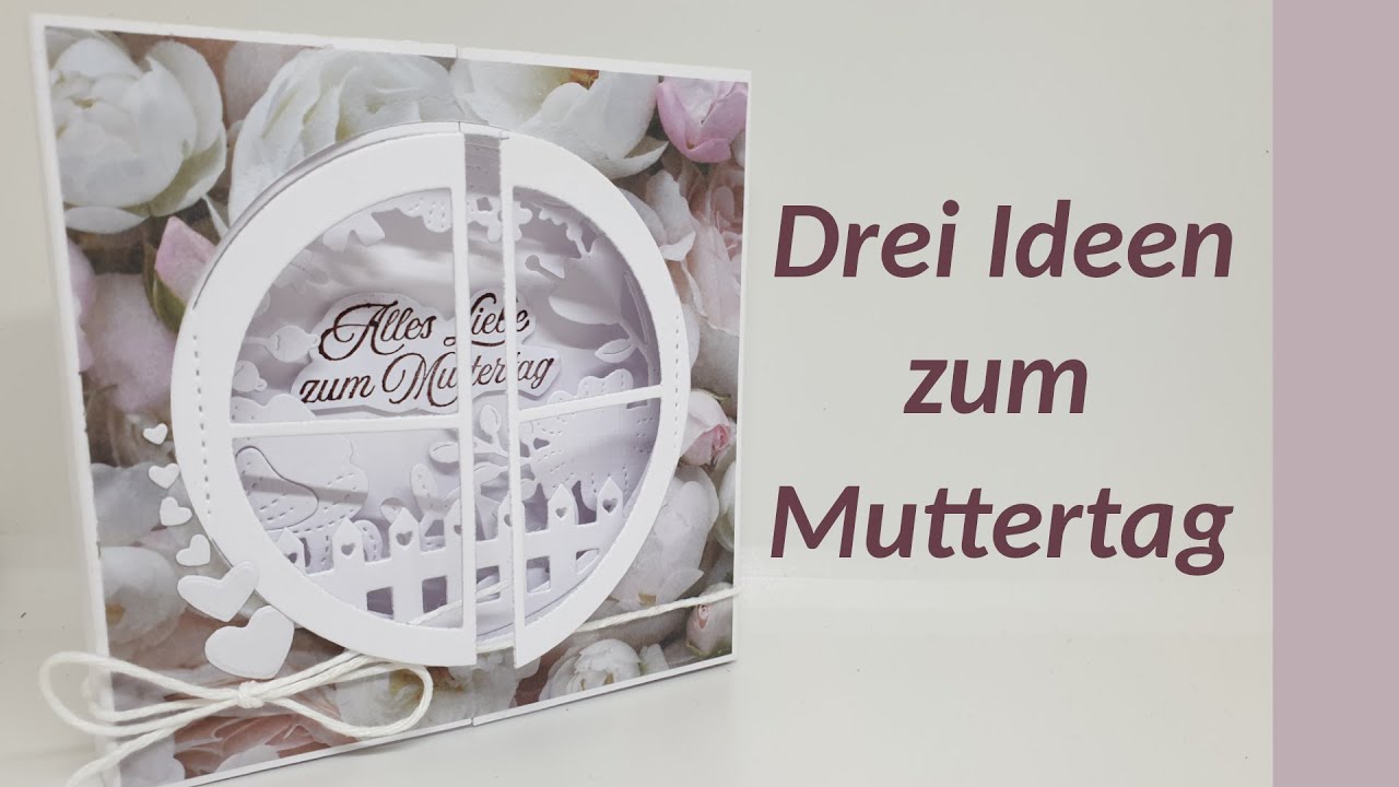 Tunnel Karte zum Muttertag mit 3D Stanzen von Action - YouTube