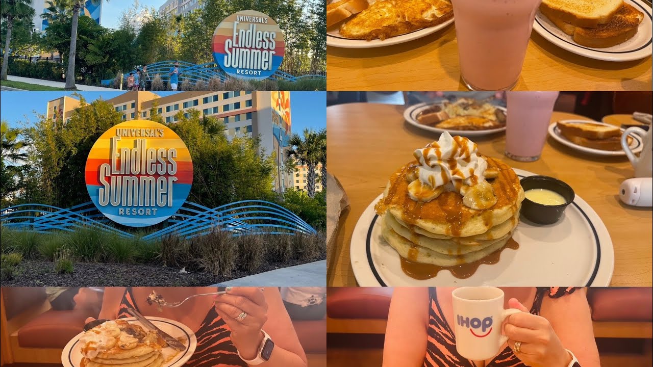 Universal Dockside / Surfside Hotel walk to IHOP for breakfast & what ...