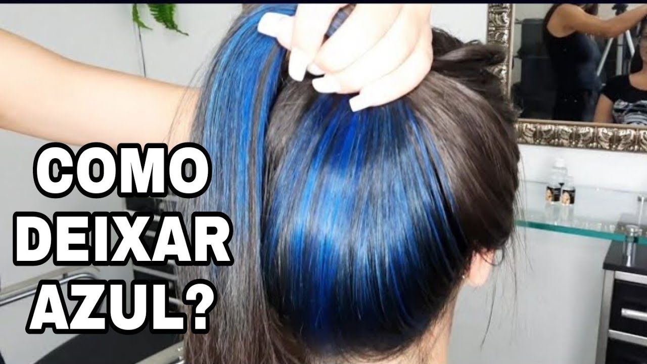 MECHAS AZUL ROYAL NA NUCA passo a passo - YouTube