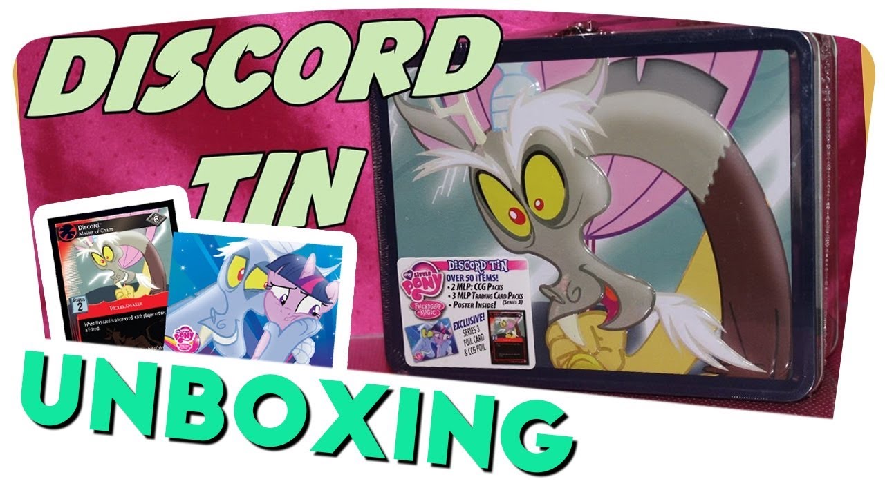MLP:CCG Discord Tin Box! UNBOXING! [Enterplay Tin Lunch Box] | UNBOXING ...