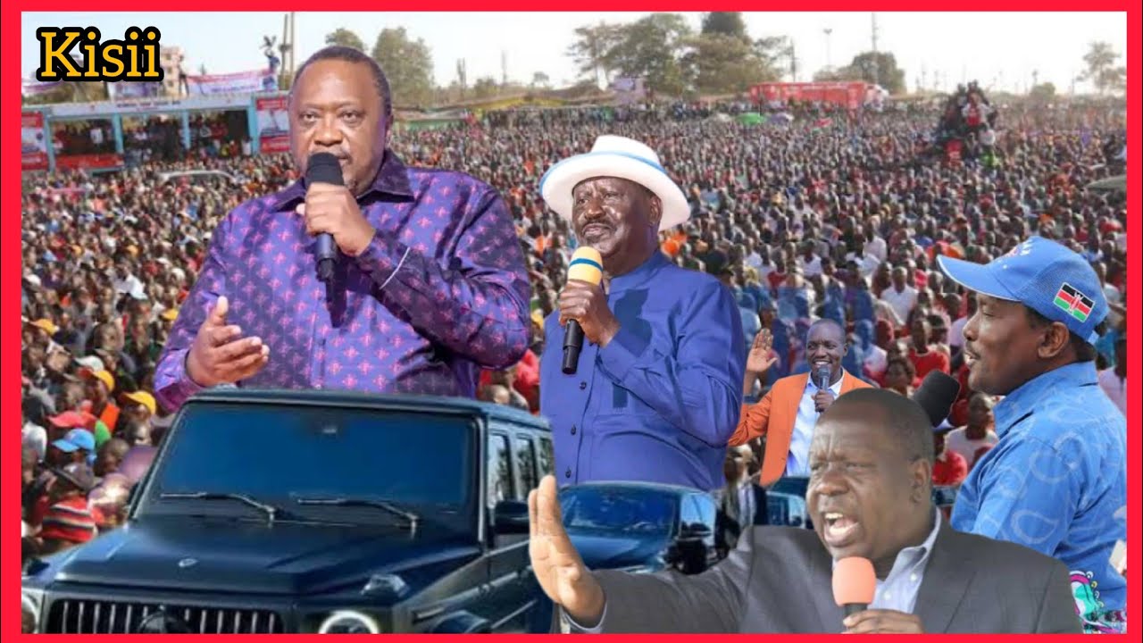 MATIANG'I , UHURU , RAILA IN KISII TODAY | AZIMIO RALLY TODAY | KISII ...