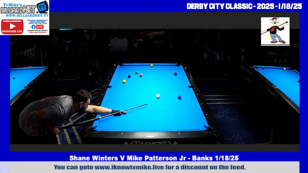 Derby City Classic 2025 - Shane Winters V Mike Patterson Jr - Banks 1 ...