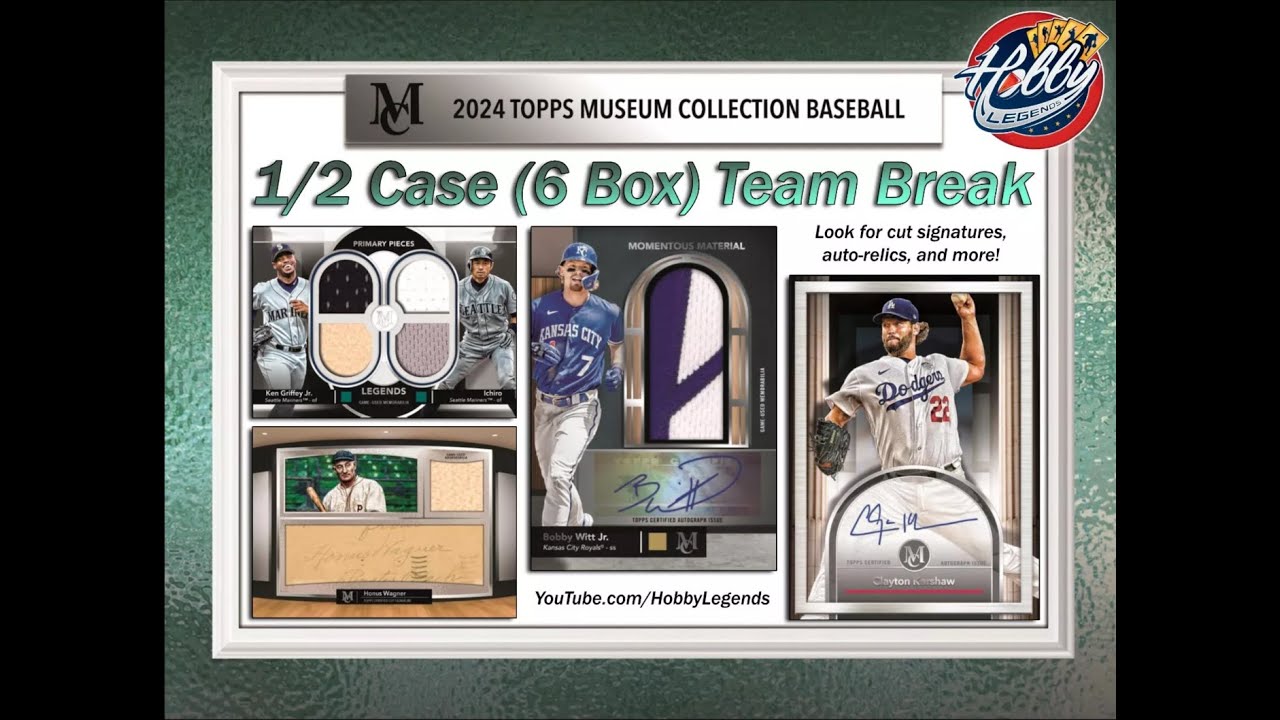 2024 Topps MUSEUM COLLECTION 1/2 Case (6 Box) Team Break #3 eBay 08/01 ...